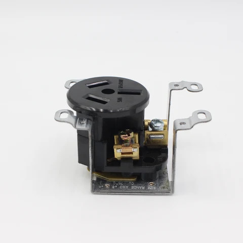 Buy Lms 122b Electrical Receptacle Wall Socket 50a 125/250v Nema 10-50r ...