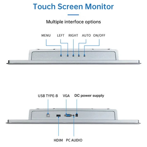 Buy Metal Case 17inch Touchscreen Monitor Ip65 Industrial Lcd Monitor ...