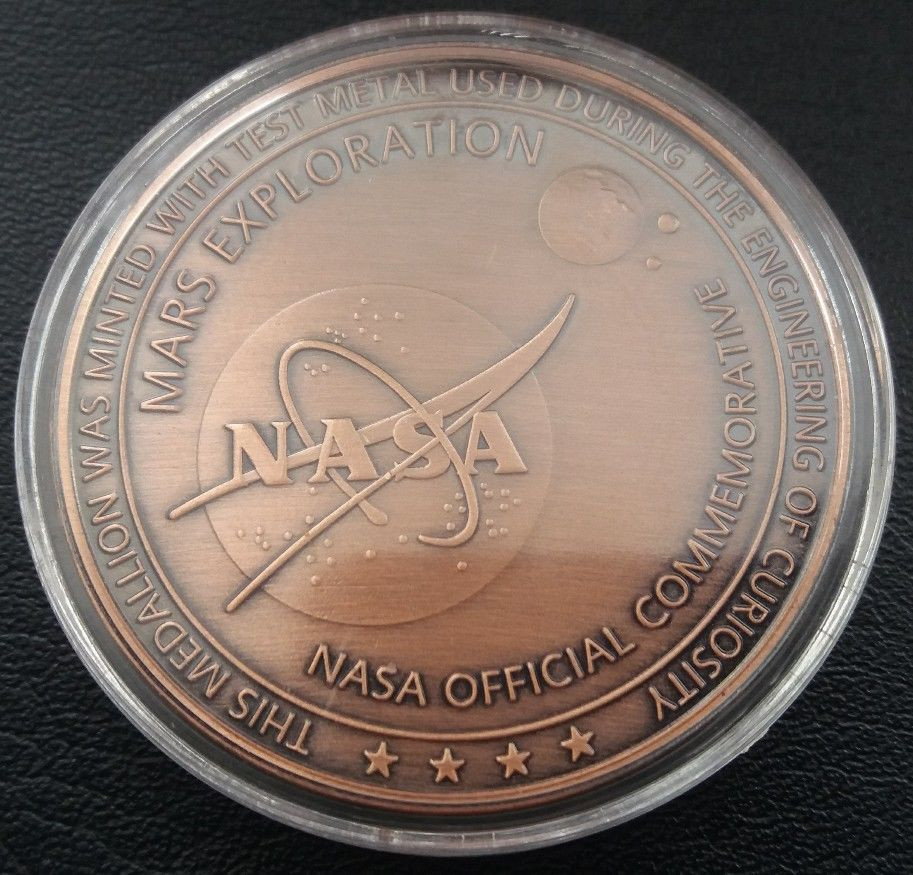 Buy Nasa Space Program Commemorative Mars Curiosity Rover Medallion ...