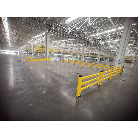 Buy Plastic Traffic Barrier Warehousing Safety Anti-collision Guardrail ...