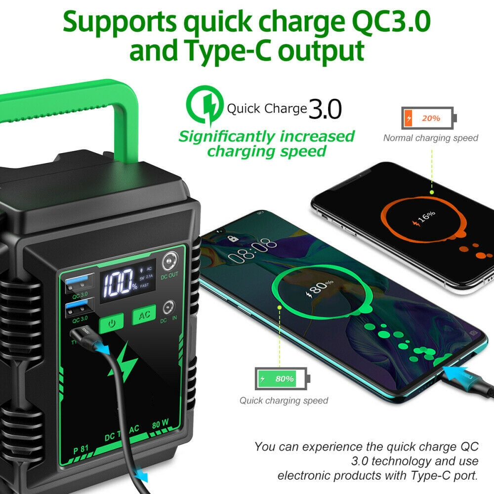 Buy Powerstation 12v Portable Storage Battery Pack Backup Power Supply ...