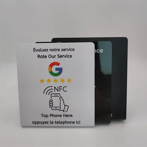 Buy Restaurant Nfc Menu Display Transparent Acrylic Stand Card 13.56mhz ...