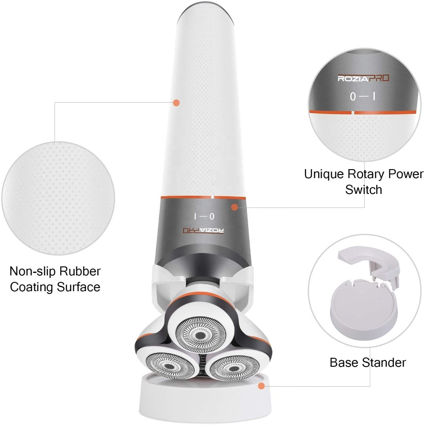 Buy Rozia Electric Razor For Men Beard Trimmer Grooming Kit Electric ...