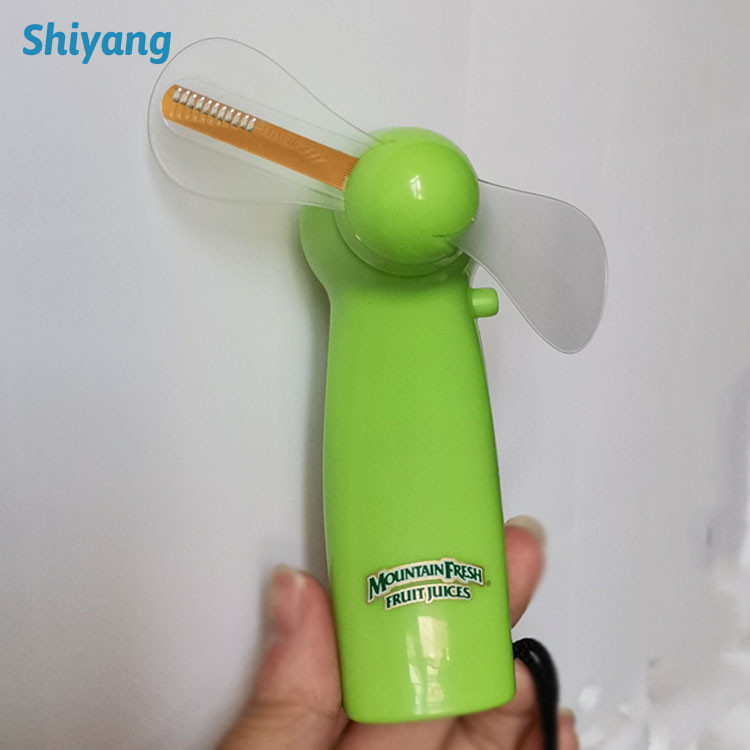 Buy School Gift Air Cooling Green Led Custom Message Fan Battery ...