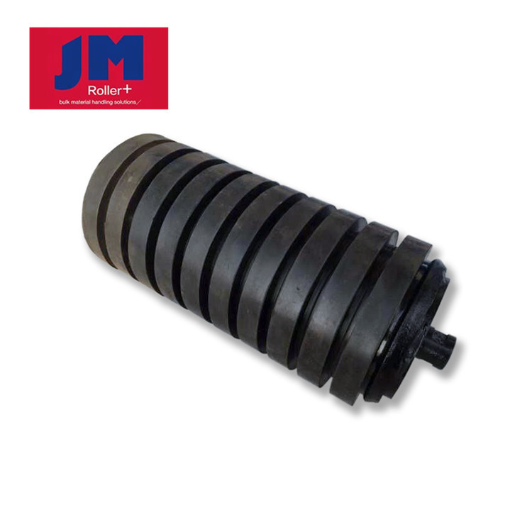 Buy Steel Core Heavy Duty Rubber Roller Coated Conveyor Roller from ...