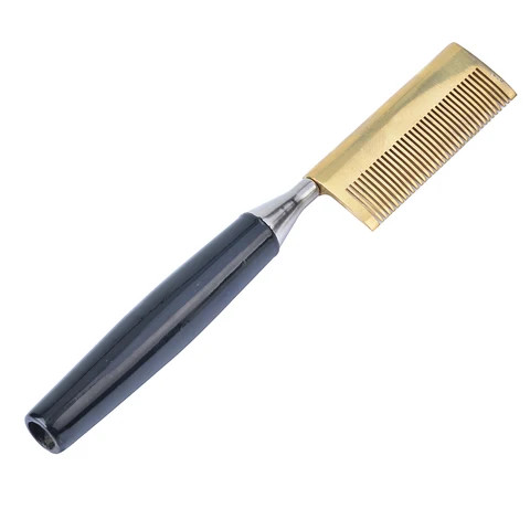 Buy Straightening Comb Straight Hair Pure Copper Comb Teeth Electric ...