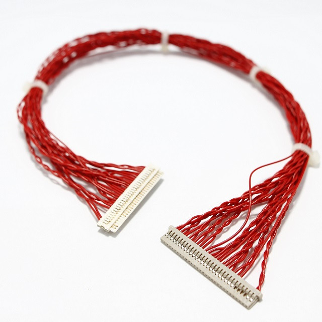 Buy Taiwan Custom-made 20pin/30pin/40pin/50pin Lvds Wiring & Cable ...