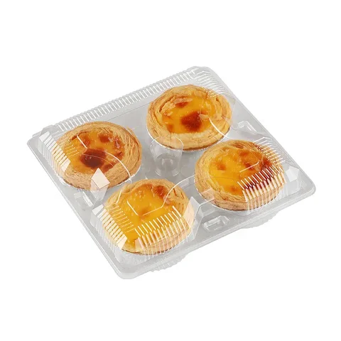 Buy Transparent Packaging Boxes For Bakery Egg Tart Dessert Transparent ...