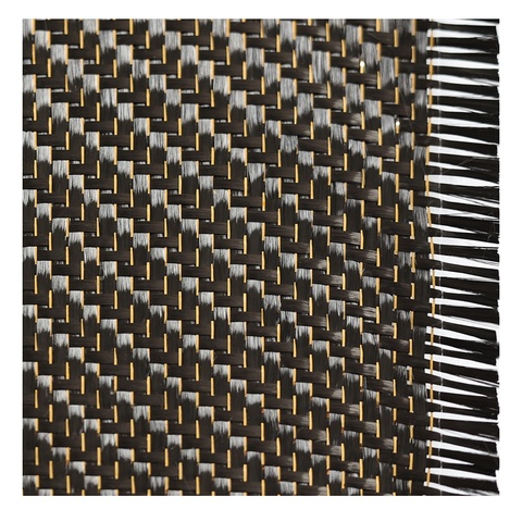 Buy Twill Weave Gold Glitter Carbon Fabric from Yixing Huaheng High ...