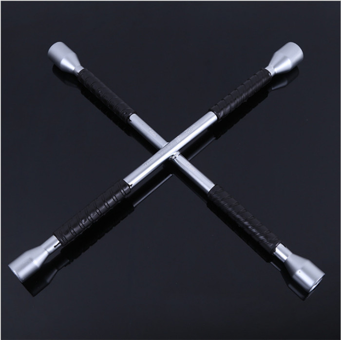 Buy Universal Cross Wrench 4-way Lug Tire Spanner Car Cross Wheel ...