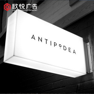 Buy Wall Mounted White Perspex Frameless Light Box Custom Printing Led ...