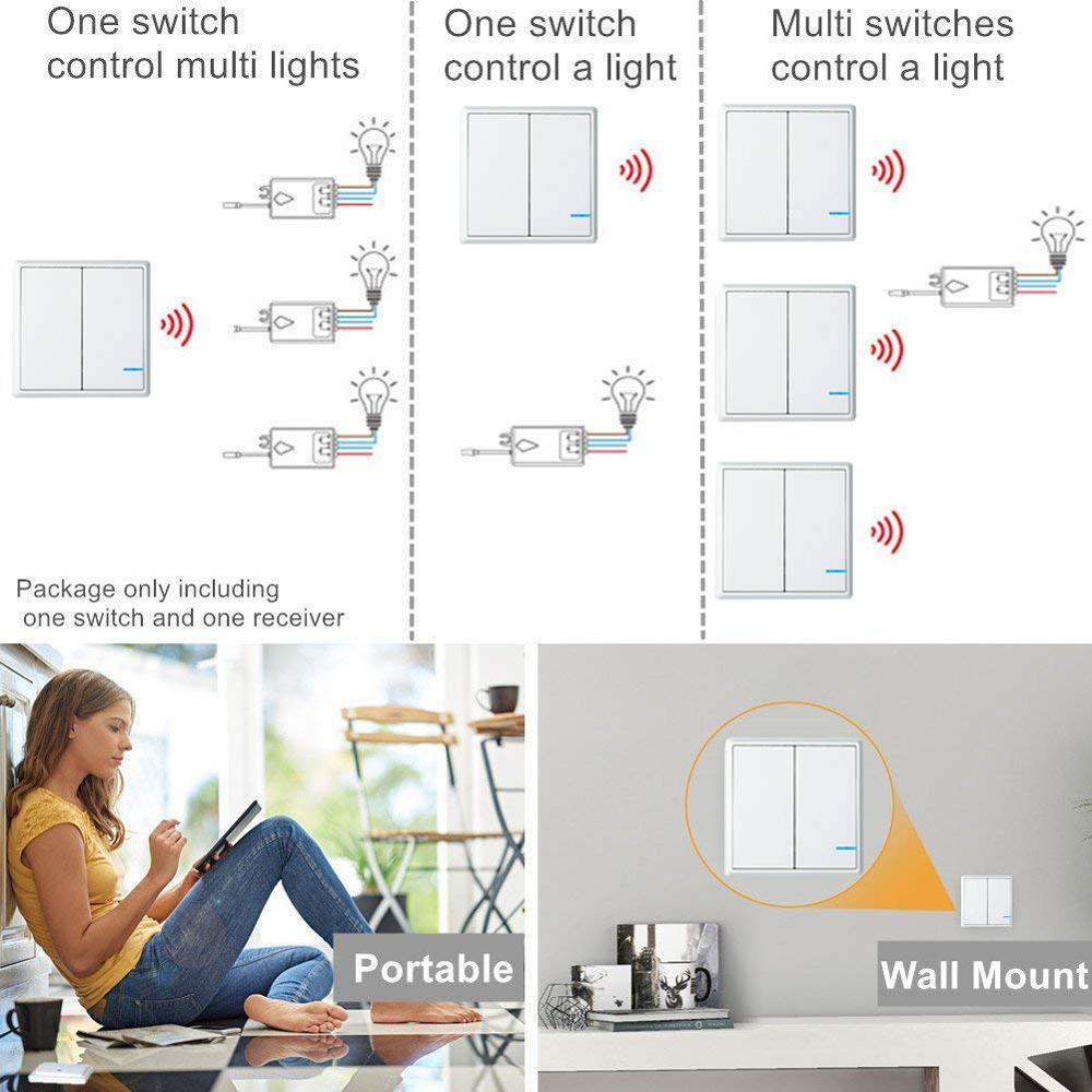 Buy Waterproof Ip54 1 Way 2 Channel Electric Led Light Switches ...