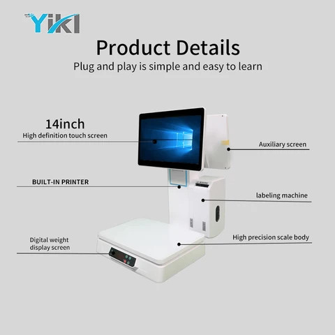 Buy Weight Integrated Scale Combines Barcode Machine And 58 Printer ...