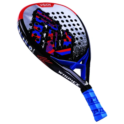 Buy Winpick Tear Drop Fiberglass Padel Racket Carbon Fiber Soft Eva ...