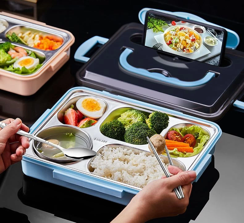 Lunch Box 304 Stainless Steel Dining Box Dish Box Meal Box For Student ...