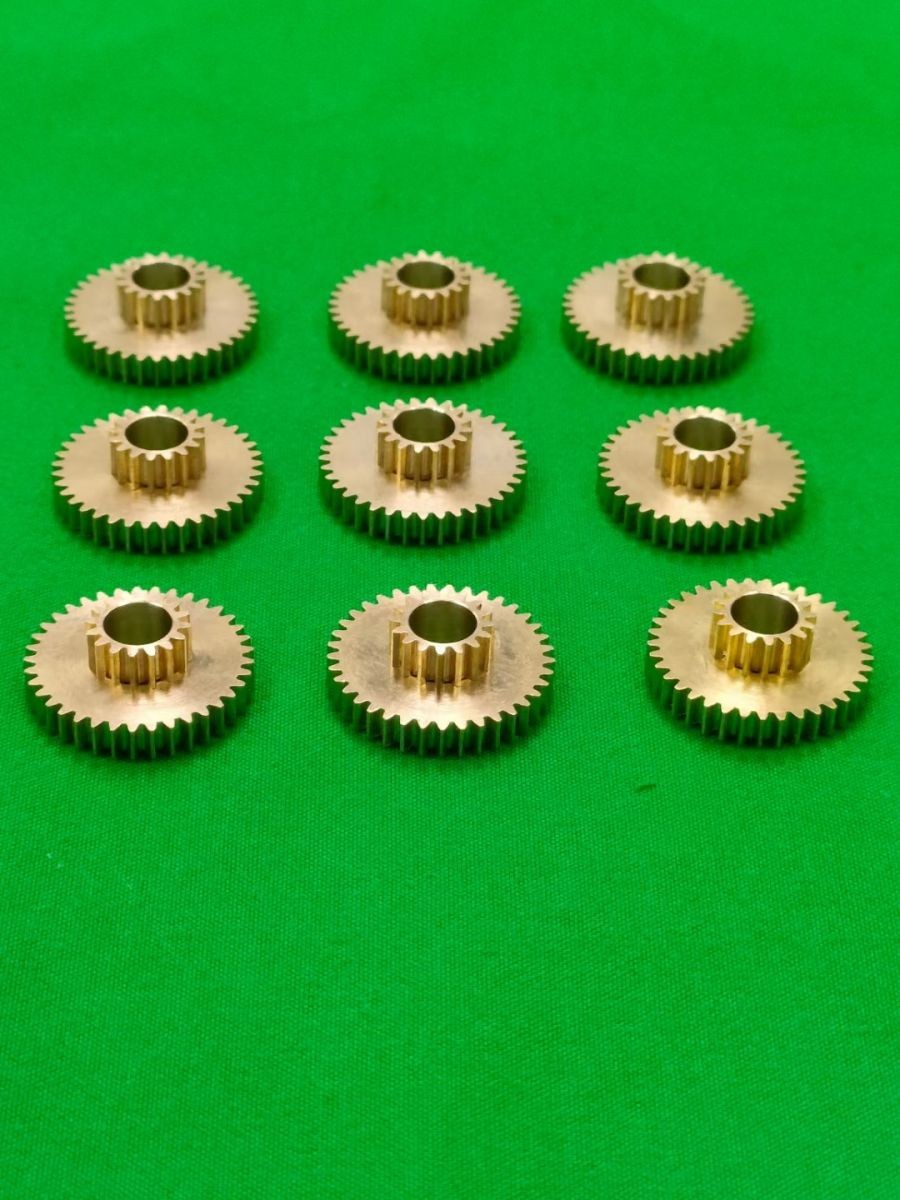 Buy Brass Double Spur Gear from Shenzhen Taixin Precision Co.,Ltd ...