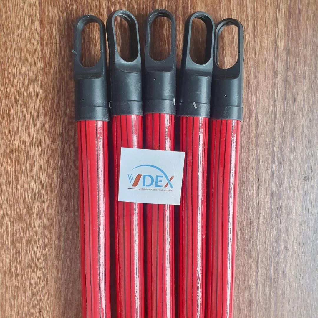 Buy Vietnam Ecalyptus Wooden Mopstick Coated With Pvc Red Color Stripe ...