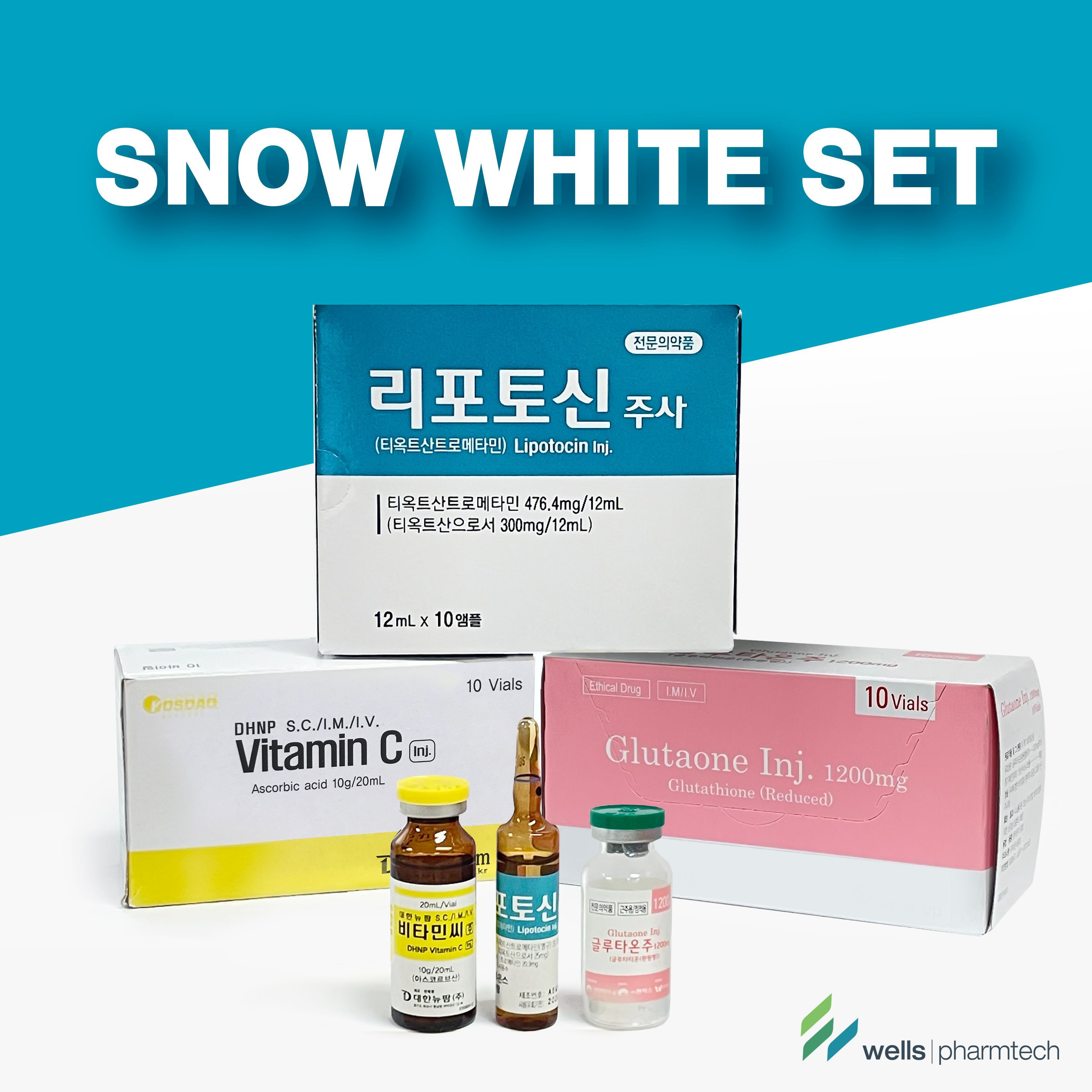 Buy Snow White Set Skin Whitening Injection from WellsPharmatech, South ...
