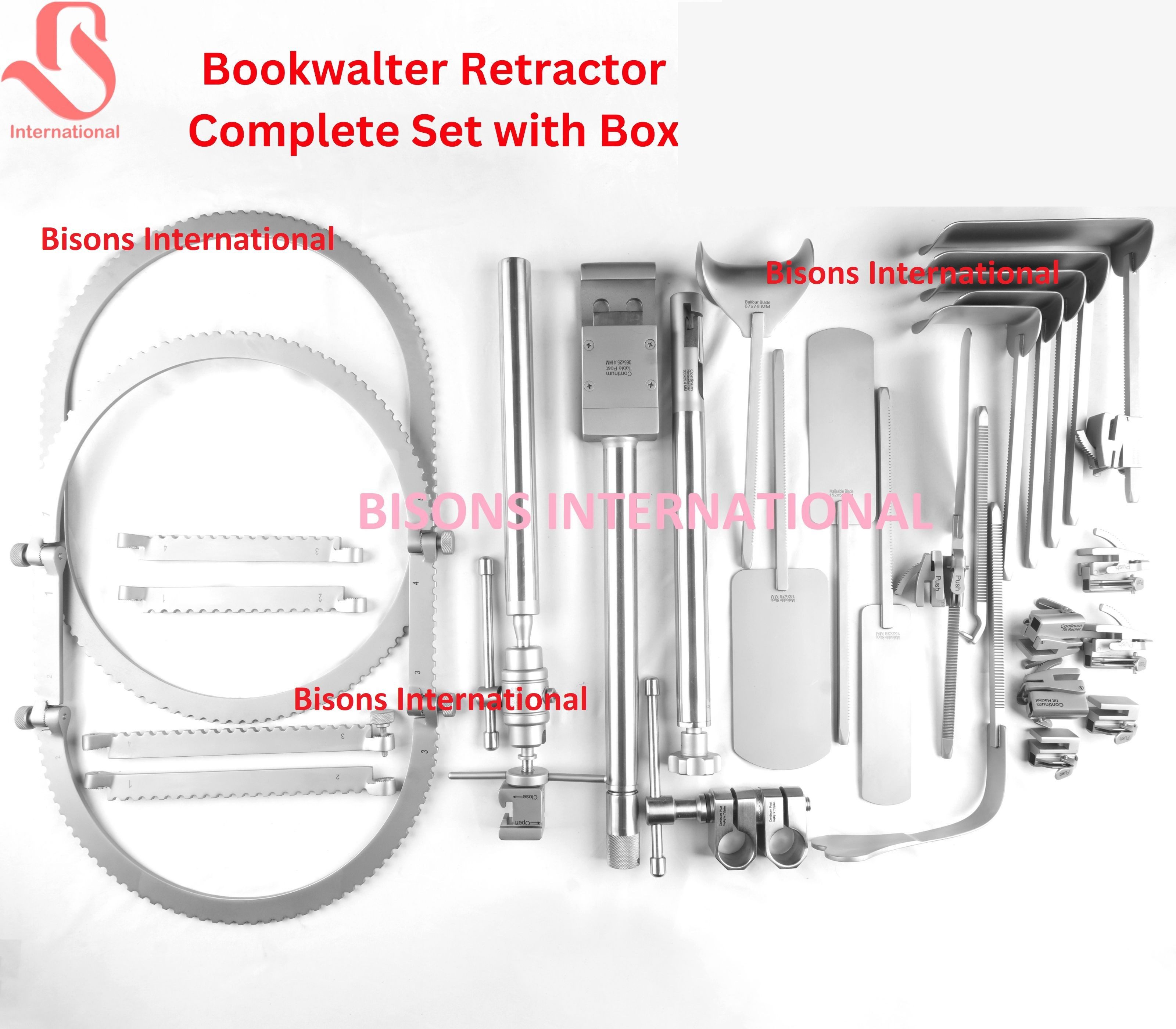 Buy Bookwalter Retractor Set Complete With Stainless Steel Box ...
