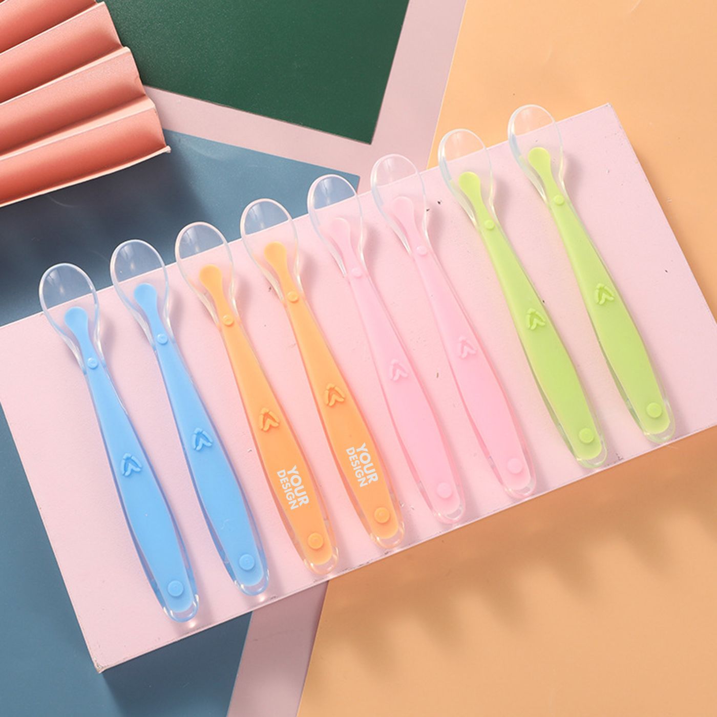 Buy Baby Silicone Soft Spoon With Storage Box from Suzhou Hengshuo Imp ...