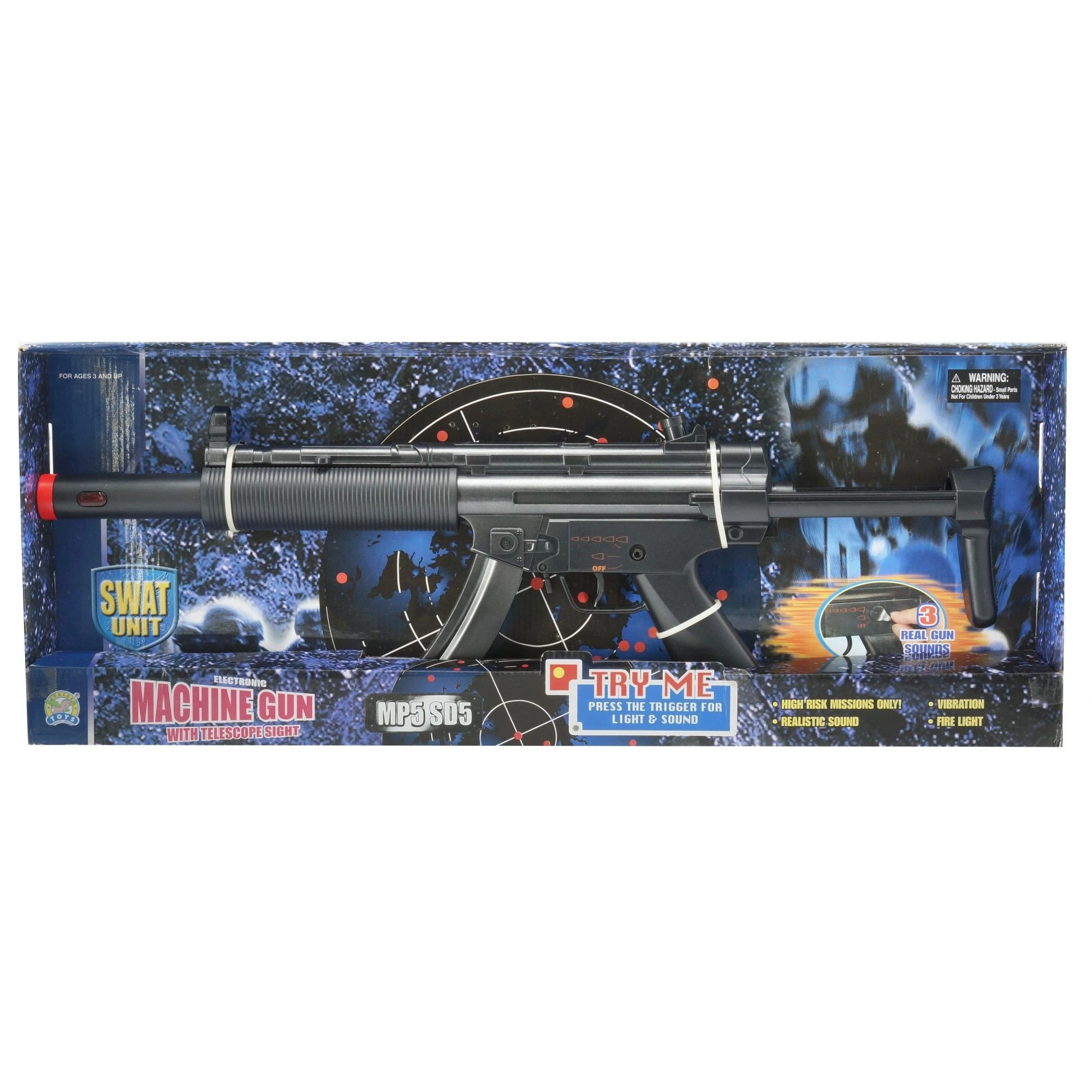 Buy Swat Unit Mp5 Sd6 Gun With Light , Sound , Vibration from Gealex ...