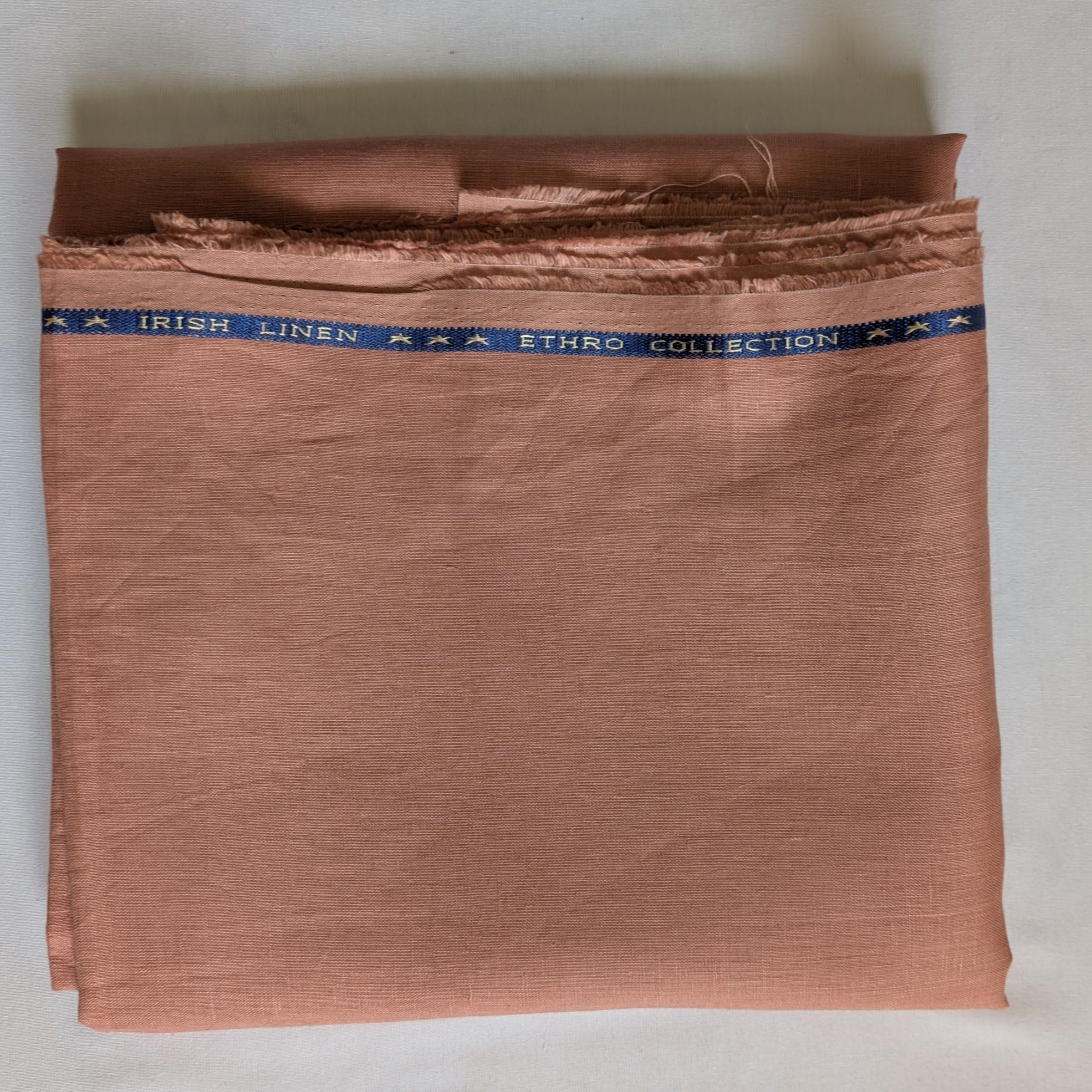 Buy Pure Linen Fabric In Copper Penny Color from Abadi Industries ...
