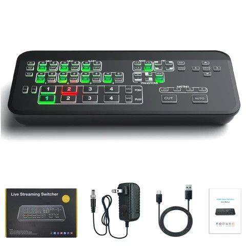 Buy 1080p Broadcast Stream Seamless Switch 4 Channel Hdmi Live ...