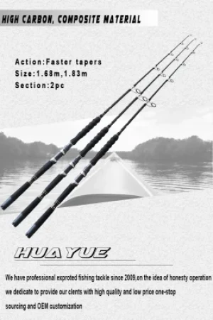 Buy 2 Section Japanese Toray Carbon Power Jigging Fishing Rod from ...