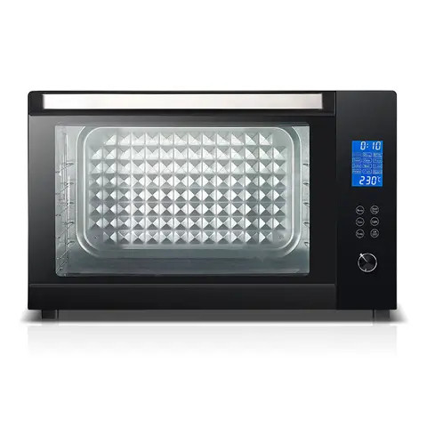Buy 2024 Stainless Steel Glass Panel Lcd Display Toaster&pizza Ovens ...