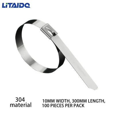 Buy 304 Ribbon Stainless Steel Ball Lock Ties from Zhejiang Xingyuan ...