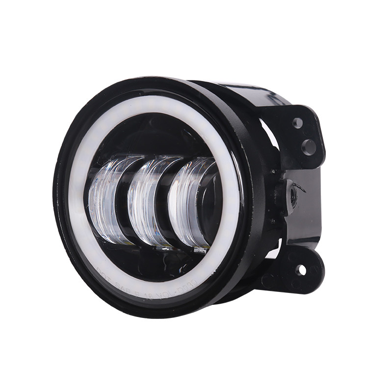 Buy 4 Inch Round Led Fog Light With Amber Yellow Light For Car 4inch ...