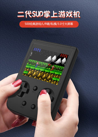 Buy 8 Bit Retro Game Player Handheld Game Console With 500 Classic ...