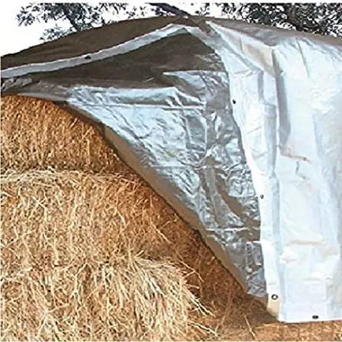 Buy Agriculture Waterproof Hay Tarpaulin Round Bale Hay Tarp To Cover ...