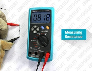 Buy All-sun Em6000 Digital Multimeter True Rms Dual Fuse Lcd Auto Ac Dc ...