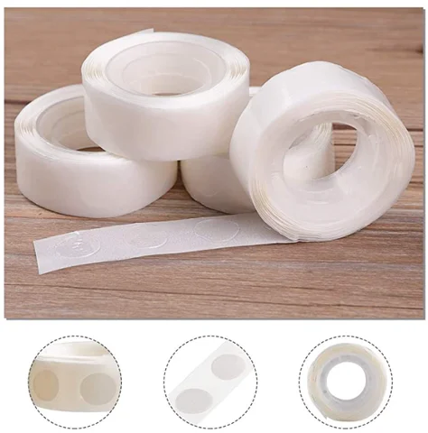 Buy Balloon Glue 100 Dots Removable Balloon Accessories Glue Tape Roll ...