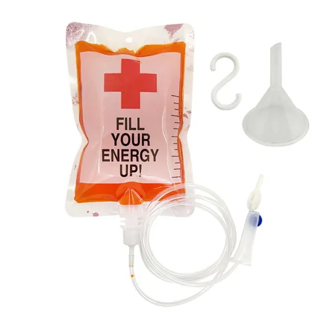Buy Blood Bags For Drinks Halloween Decoration Vampire Doctor Nurse ...