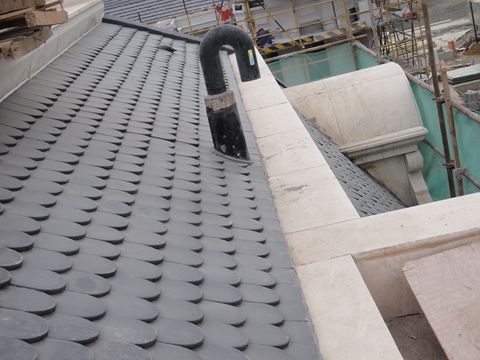 Buy Classic New Semi-circular Tile Fish Scale Slate Clay Roof Tile from ...