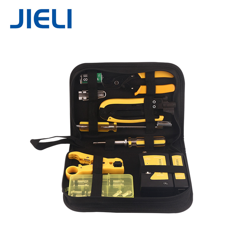 Buy Coaxial Crimping Tool Kit Compression Tool Set F Connectors Stripping Cutting Tool Kit from ...