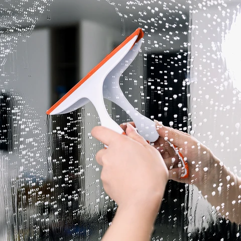 Buy Customized Color Portable Plastic Floor Window Mini Cleaner Squeegee Silicone Glass Wiper ...