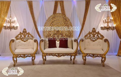 Buy Elegant Wedding Stage Couple Sofa Set Wedding Stage Couch Chairs ...