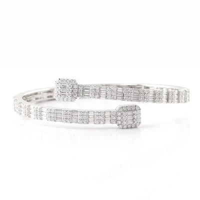 Buy Fine Jewelry Custom Bracelet 925 Sterling Silver Def Moissanite ...