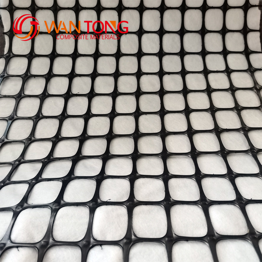 Buy Geocomposite Pp Biaxial Geogrid Bonded To Nonwoven Geotextile ...