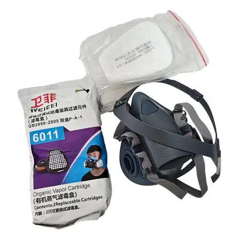 Buy Half Face Gas Mask For Paint Chemical Labor Protection Dust Mask ...