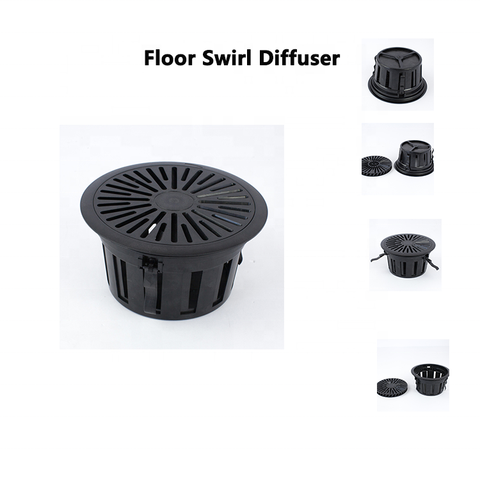Buy Hvac System Round Pc Plastic Circular Floor Swirl Grille Diffuser ...
