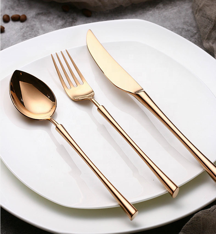 Buy Jacotta Golden 304 Stainless Steel Cutlery Steak Western Tableware ...