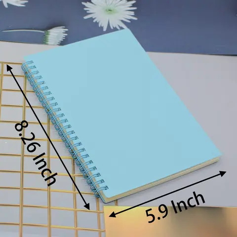Buy Logo Custom A5 Spiral Notebook Thick Plastic Hardcover Journals For ...