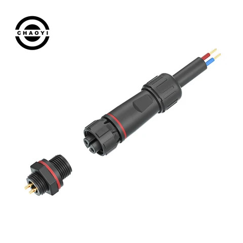 Buy M12 Nylon Ip67 Waterproof Connector Sq12 Assembly Male Female 2/3/4 ...