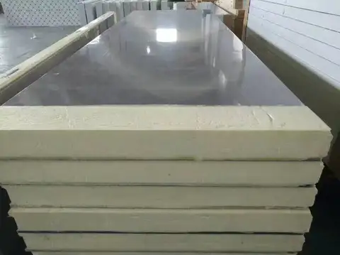 Buy 100mm Insulated Metal Pir Wall Pu Roof Panel Poliuretan ...