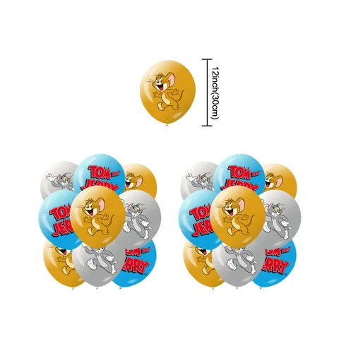 Buy Mouse Tom & Jelly Cartoon Party Decoration Includes Banners Latex ...