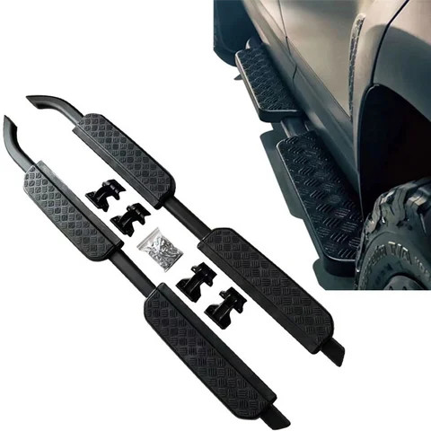 Buy New Fixed Retro Black Side Step Running Board For Land Rover ...